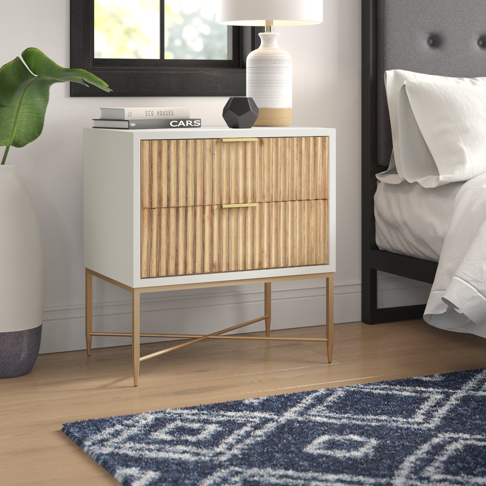 Mercury Row Giddens 2 Drawer Nightstand Reviews Wayfair